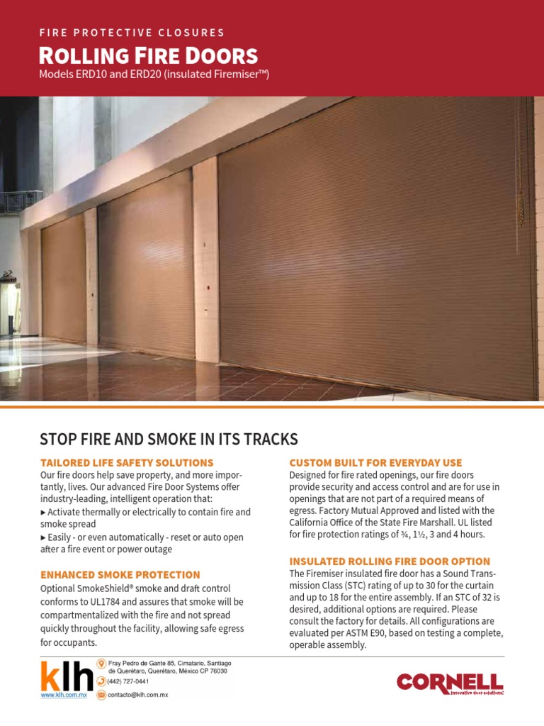 KLH - Cornell-Cookson - Contra Fuego - ERD10 - ERD20 | PDF ...