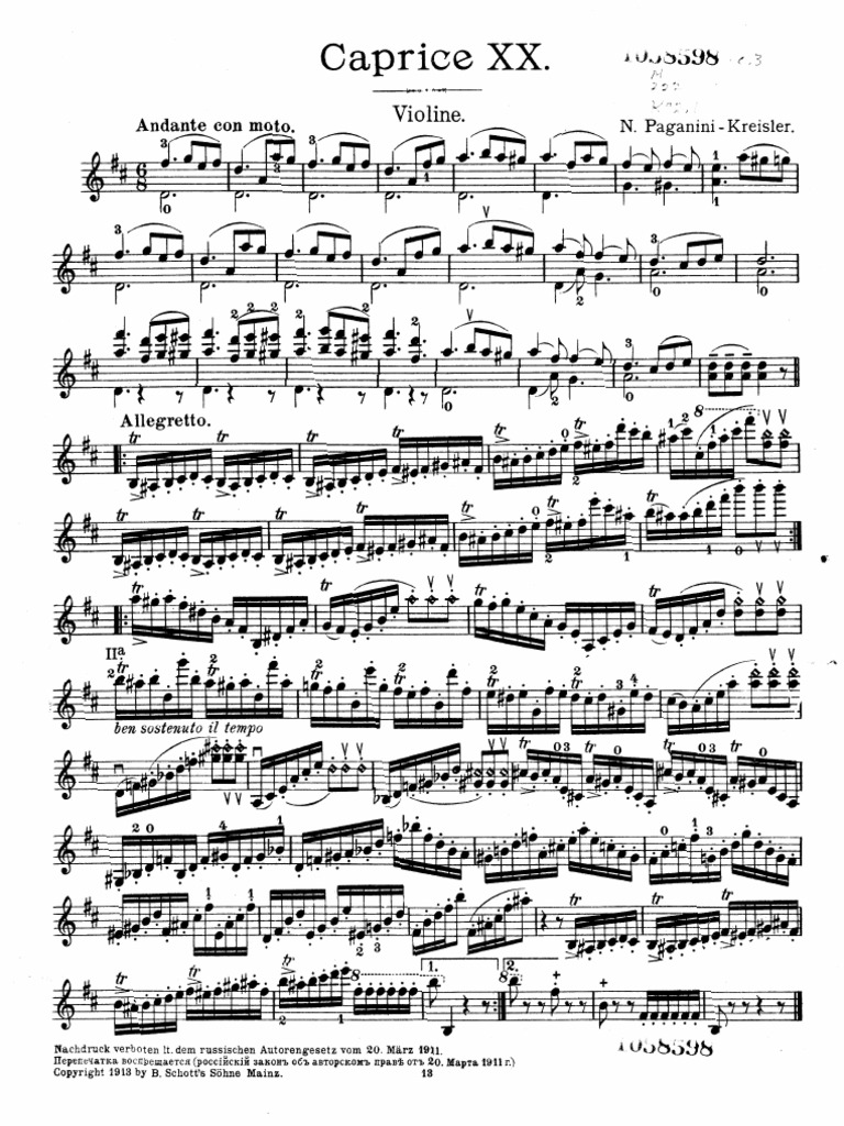 Paganini Violin Pdf