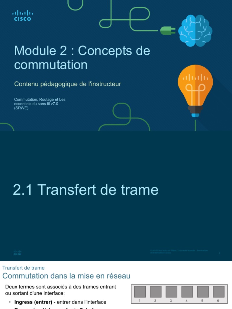 SRWE Module 2 | PDF | Commutateur réseau | Protocoles de communication