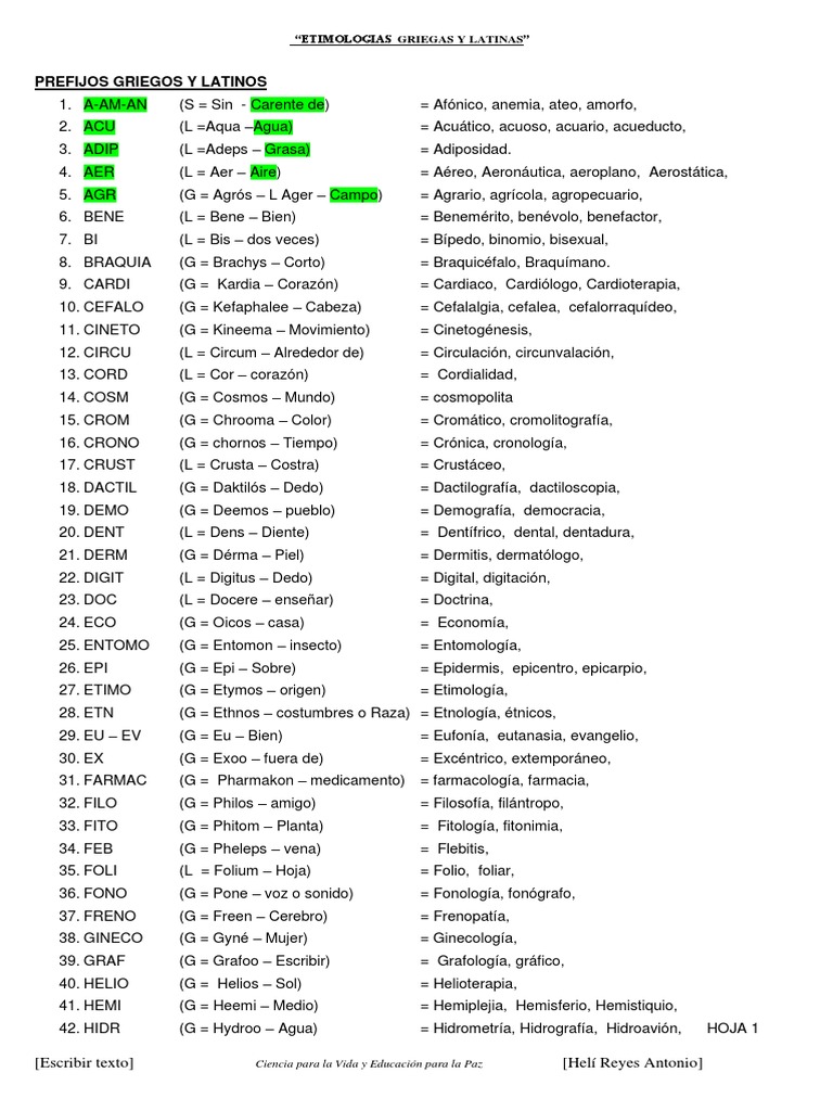 Raices Griegas y Latinas-2022 | PDF