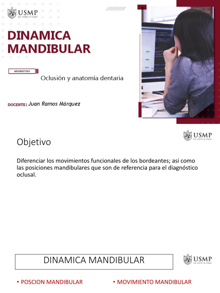 Dinamica Mandibular: Oclusión y Anatomía Dentaria | PDF | Ciencia y ...