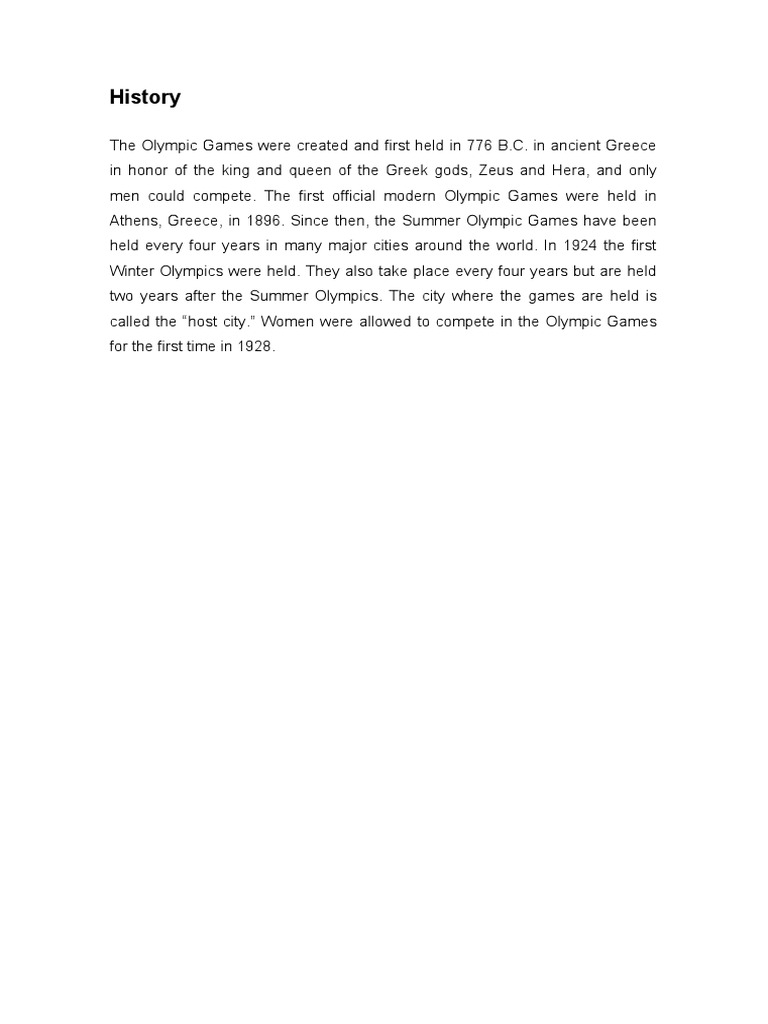 History Olympics | PDF | Social Science