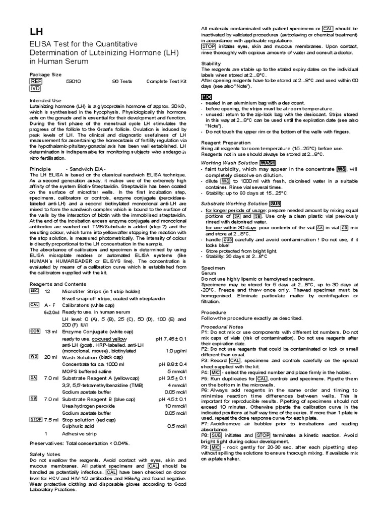 El LH | PDF | Luteinizing Hormone | Gonadotropin