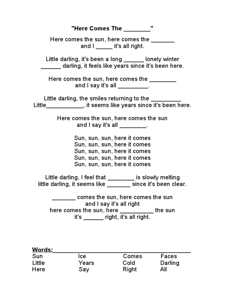 Here Comes The Sun | PDF