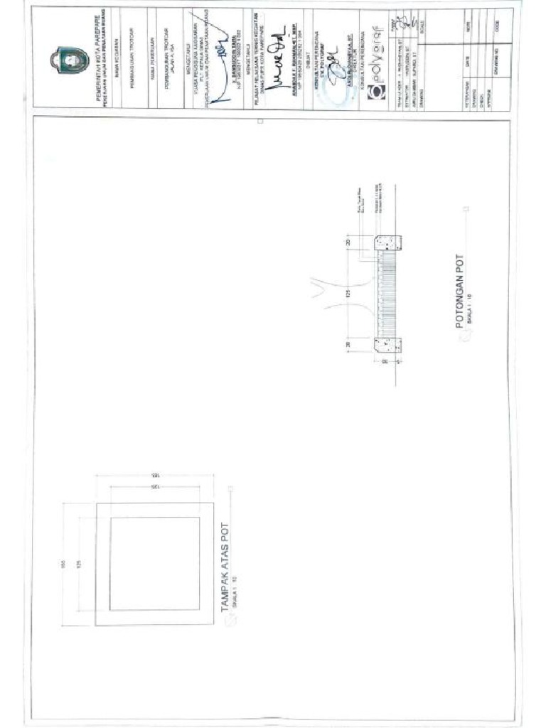 Gambar Pembangunan Trotoar Jl. A, Isa 2022 - 013 | PDF