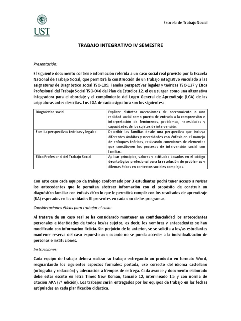 TRabajo Integrativo | PDF | Trabajo Social | Abuso infantil