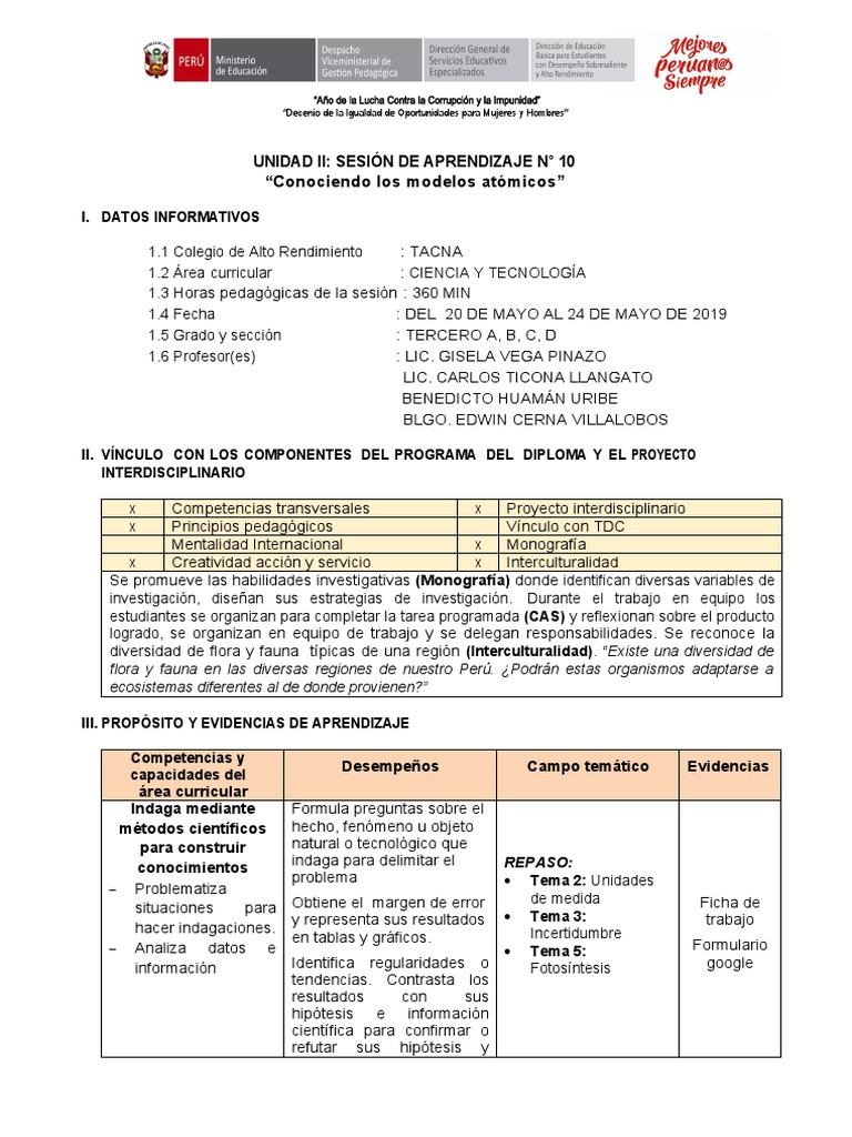Actividad 1b Segundo Bimestre | PDF | Átomos | Electrón
