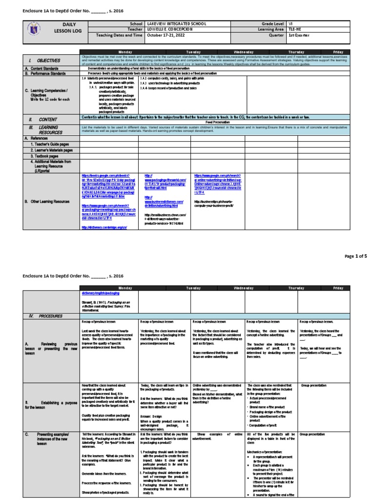 Maximizing Student Learning Through Effective Lesson Planning: A ...