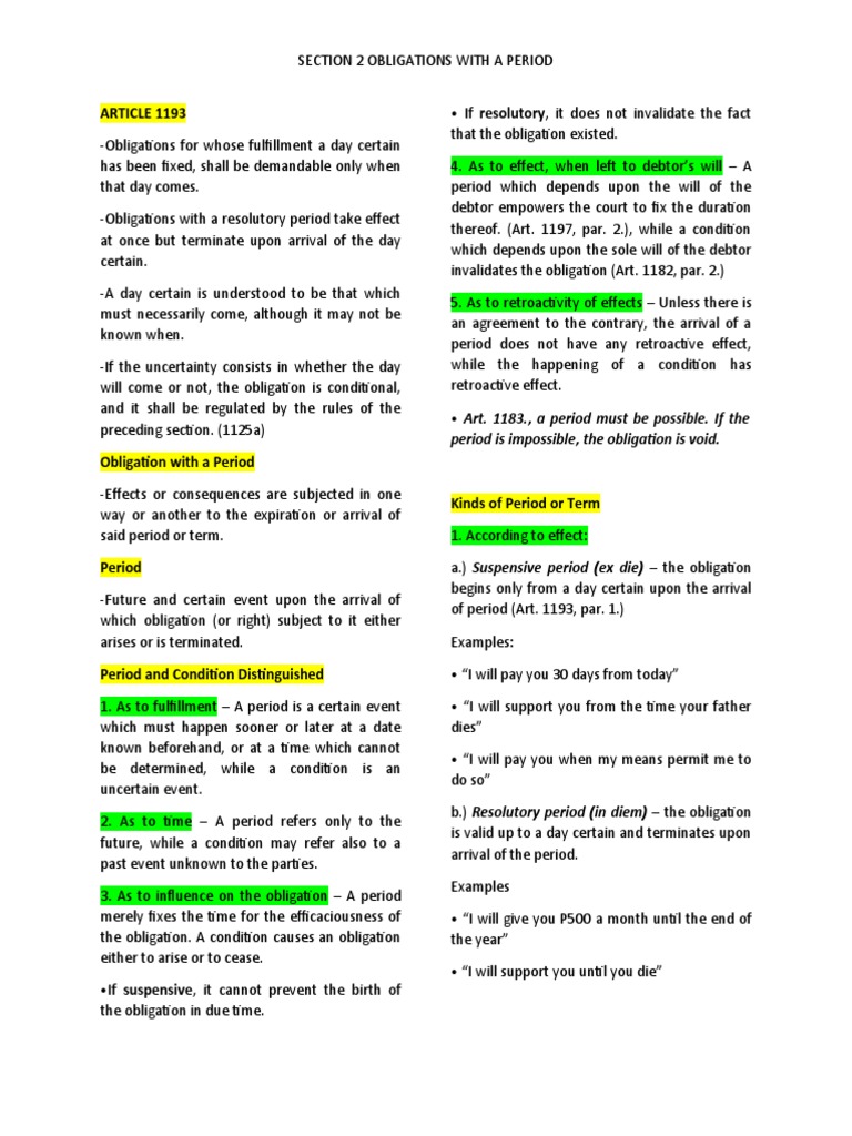 Obligations With A Period | PDF | Guarantee | Government