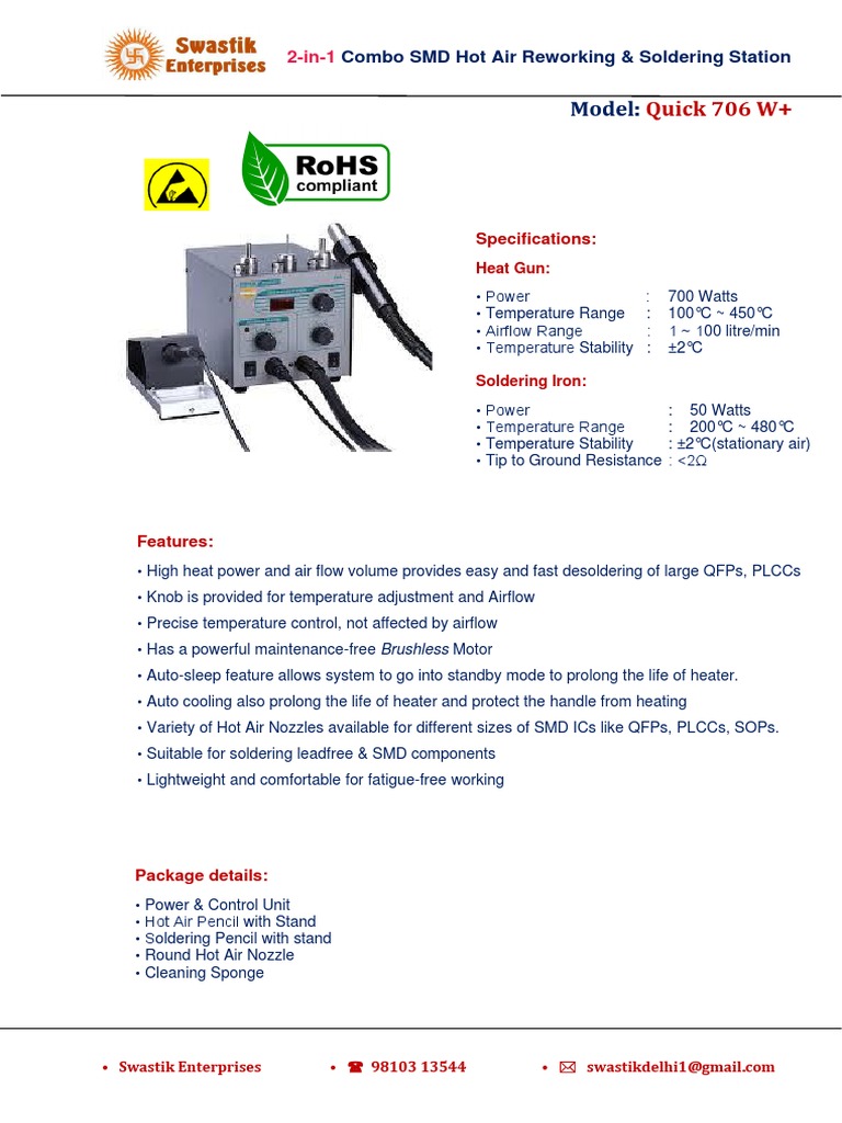 Quick 706w Rework System | PDF