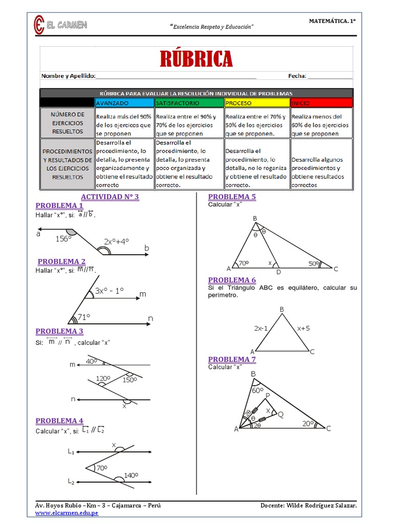Paralelas y Triangulos | PDF | Geometría triangular | Matemática Elemental