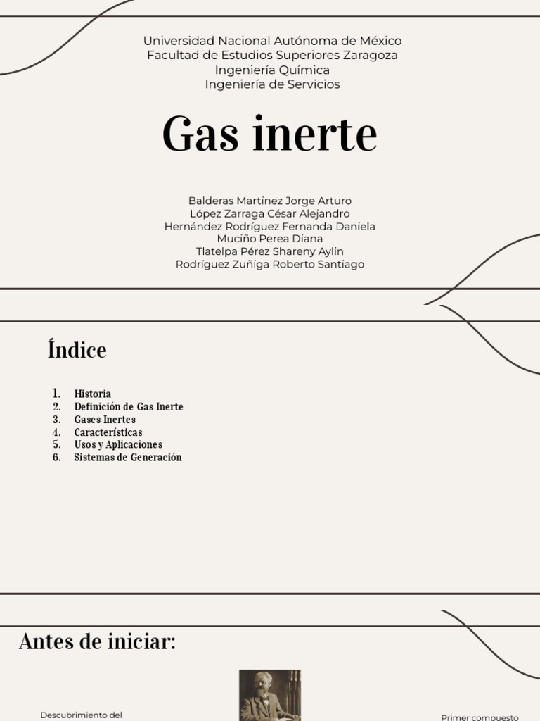 Gases Inertes | PDF | Argón | Gases