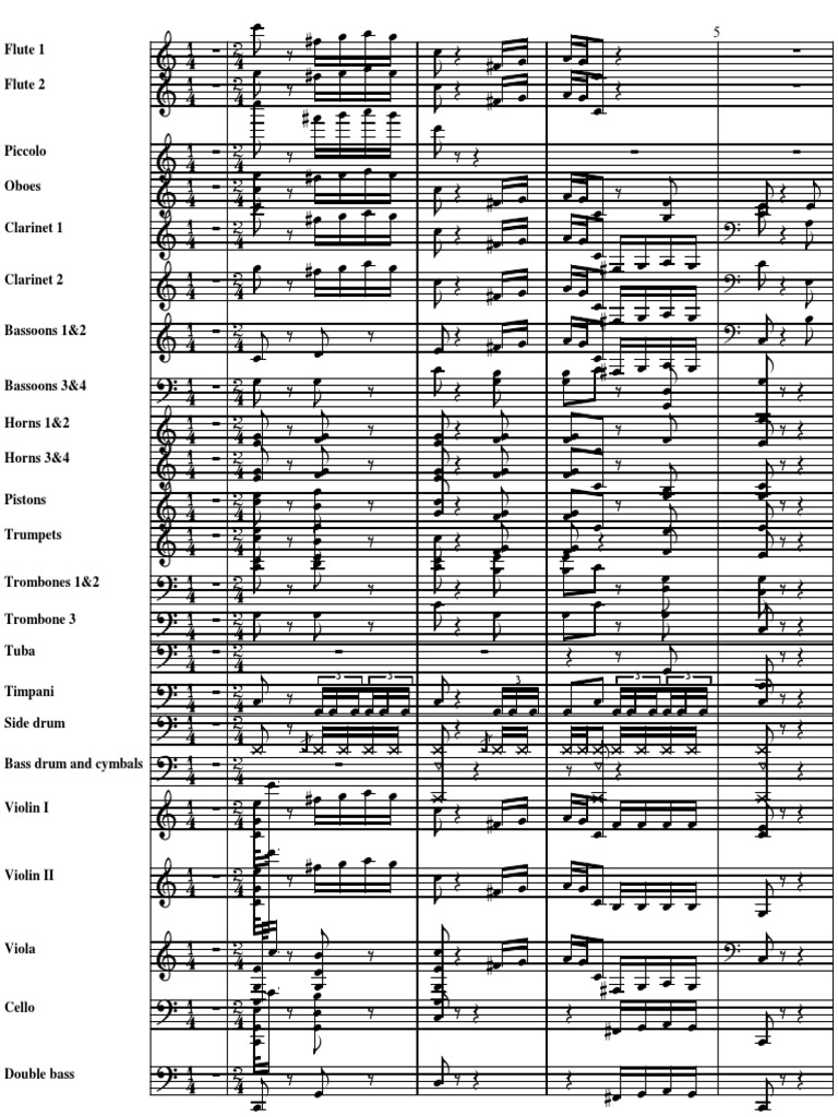 A Score for Orchestra: An Analysis of Instrument Parts and Musical ...