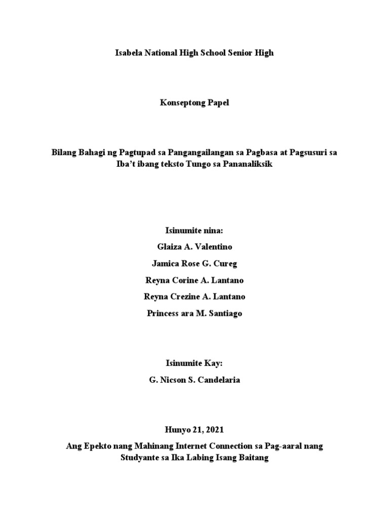 konseptong-Papel | PDF