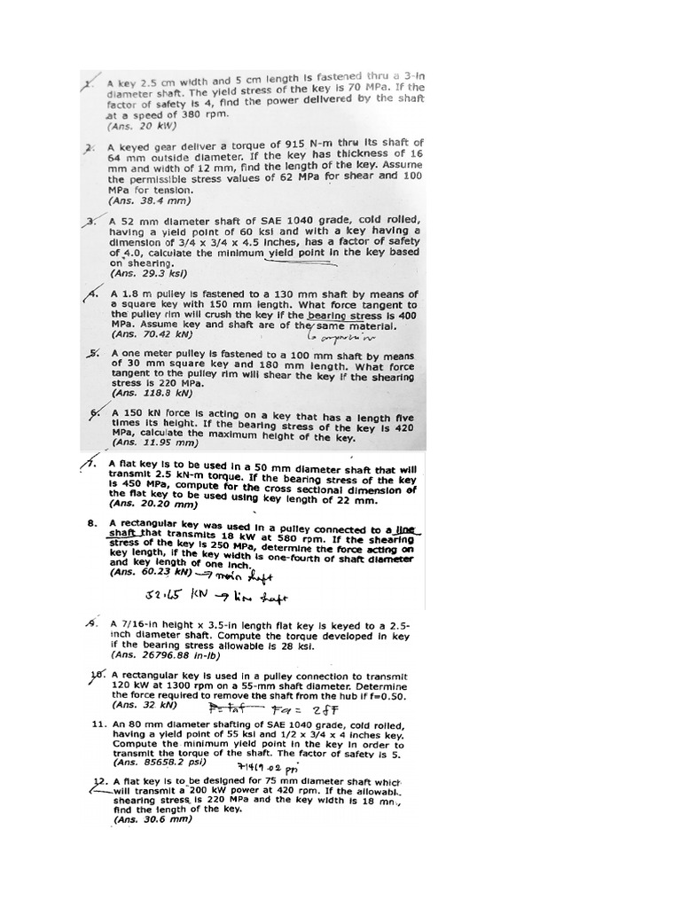 Keys and Coupling Exercise | PDF