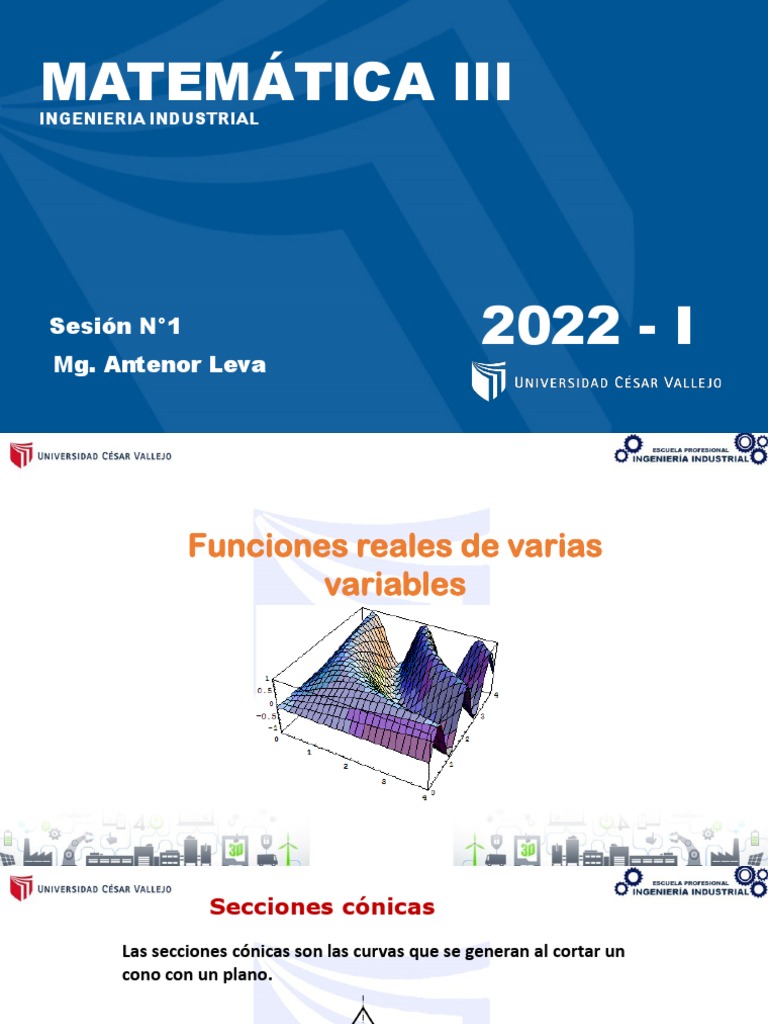 s1 - Funciones de Varias Variables | PDF | Función (Matemáticas) | Colector