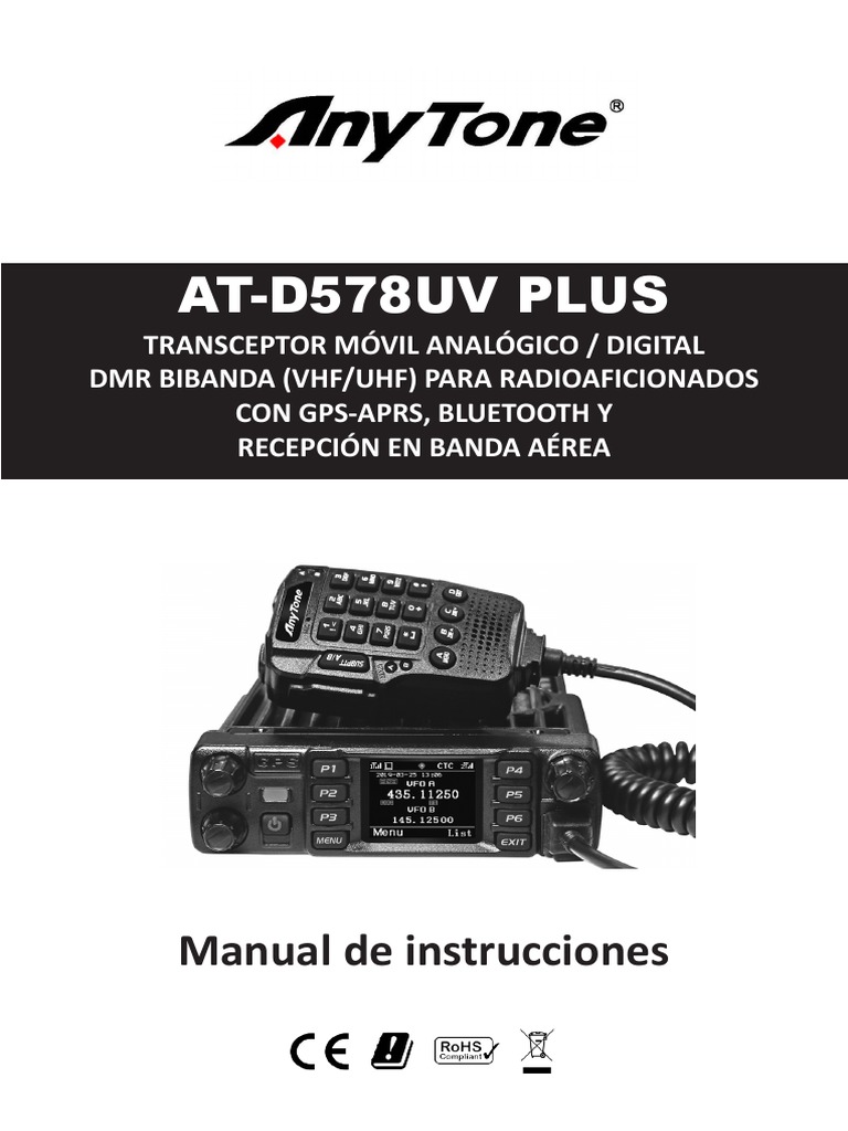 Manual AT-D578UV PLUS Es | PDF