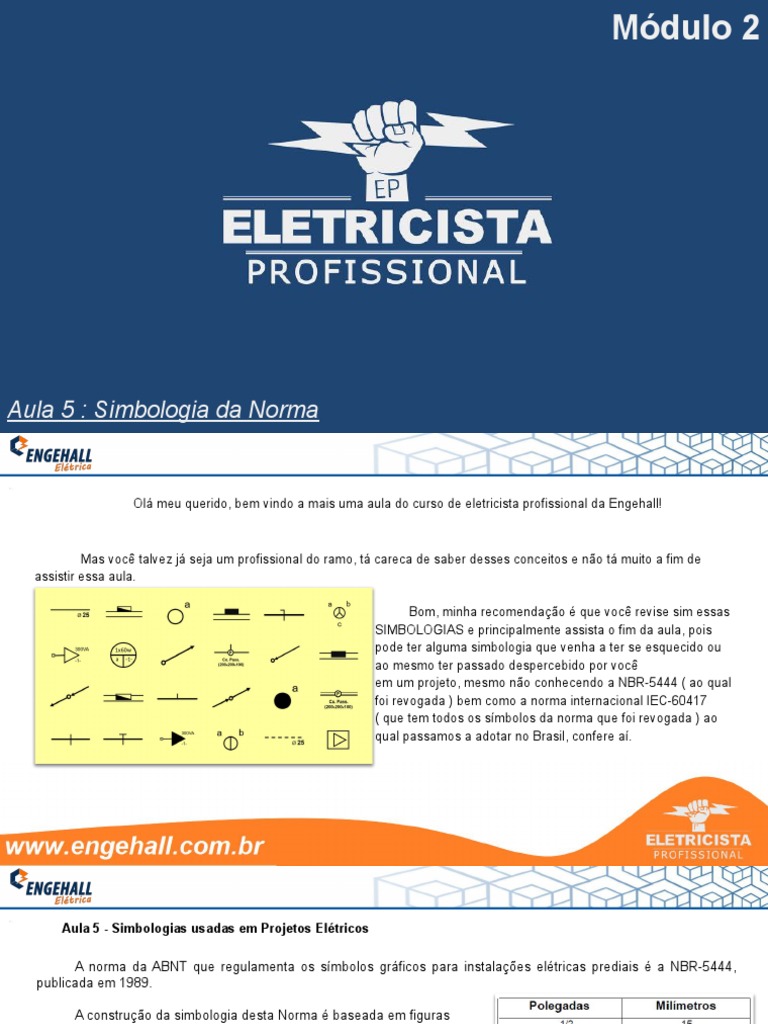 Modulo 2 Apostila Aula 5 Simbologia Da Norma | PDF | Triângulo | Eletricista