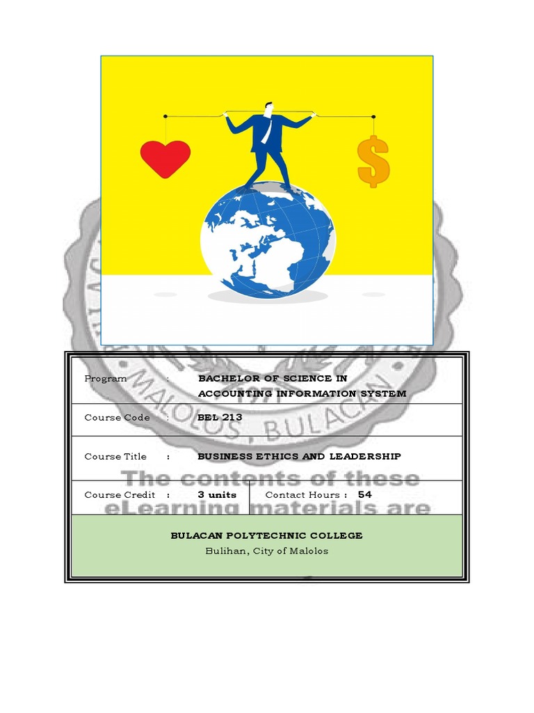 Information Sheet 1 - Introduction To Business Ethics | PDF | Morality ...