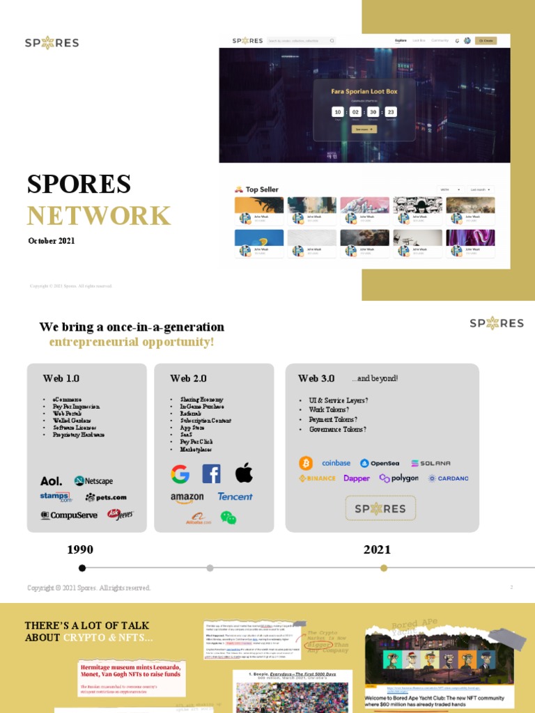 Spores Network - Company - Introduction - Deck - Oct2021 | PDF ...