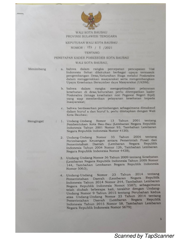 SK Poskesdes 2021-1 | PDF