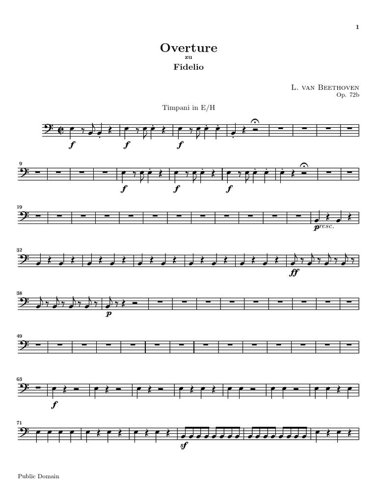Overture: Fidelio | PDF | Compositions | Classical Music