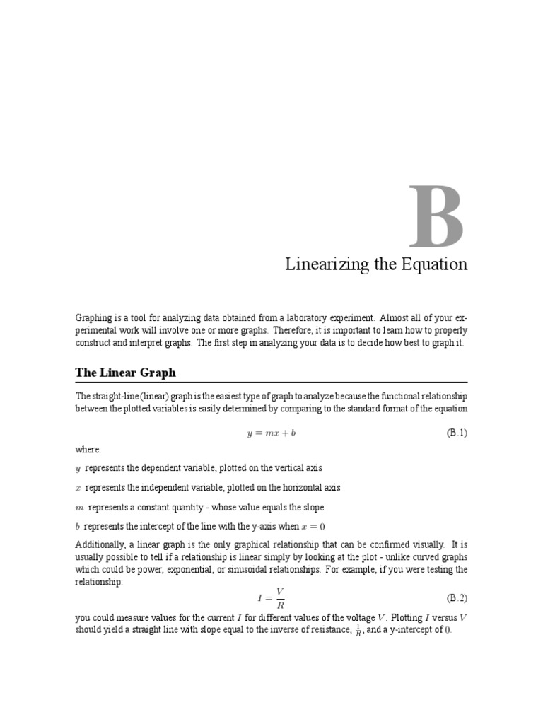Linearization | PDF | Logarithm | Linearity