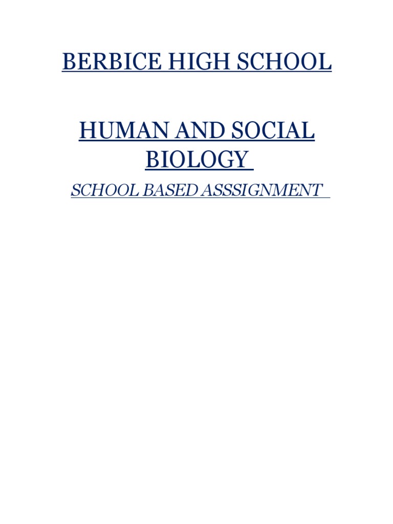Human and Social Biology SBA | PDF | Sleep | Psychology