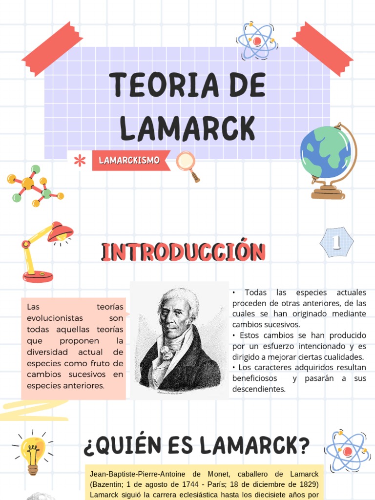 Teoría de Lamarck | PDF | Evolución | Herencia