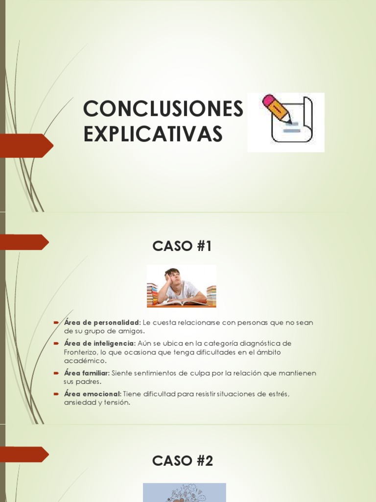Conclusiones Explicativas | PDF | Relaciones personales, crianza y ...