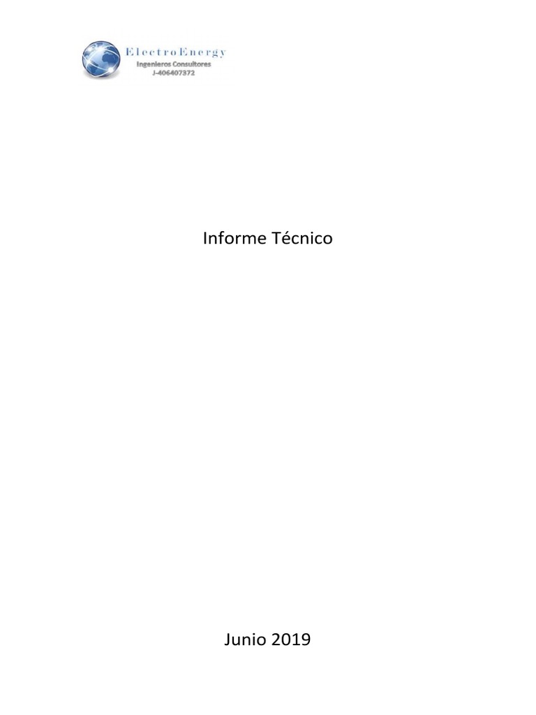 Informe Tecnico1 | PDF | Transmisión de energía eléctrica | Electricidad