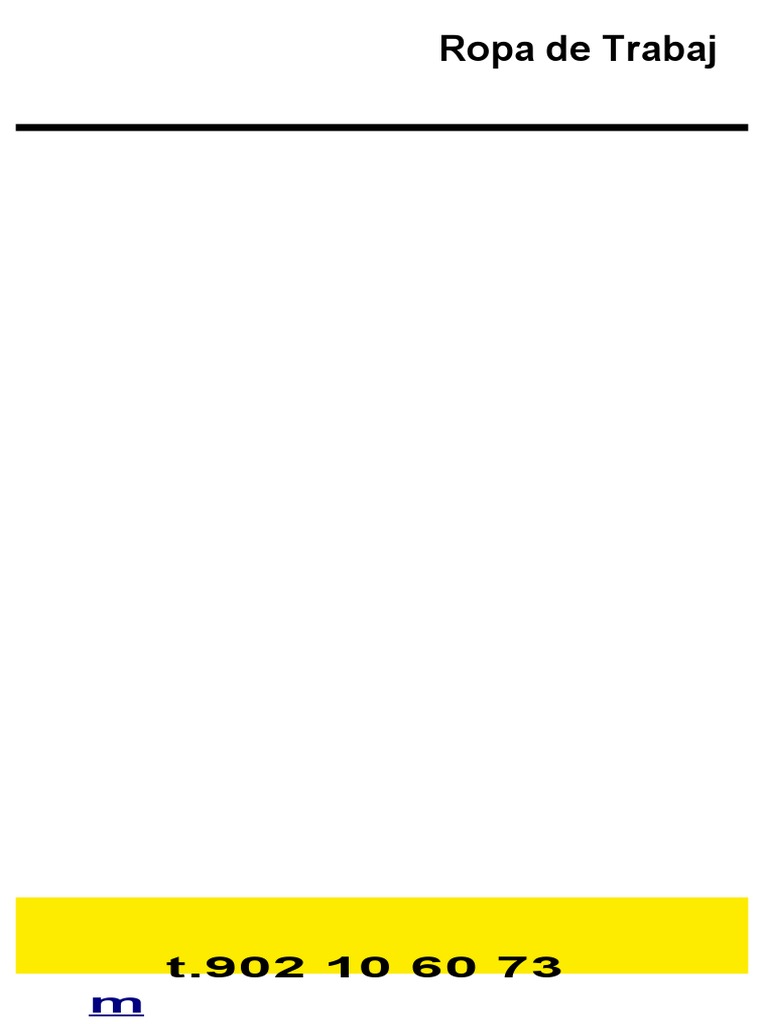 Ropa de Trabajo ARCE ARCE PAMELA | PDF | Amarillo | Ropa