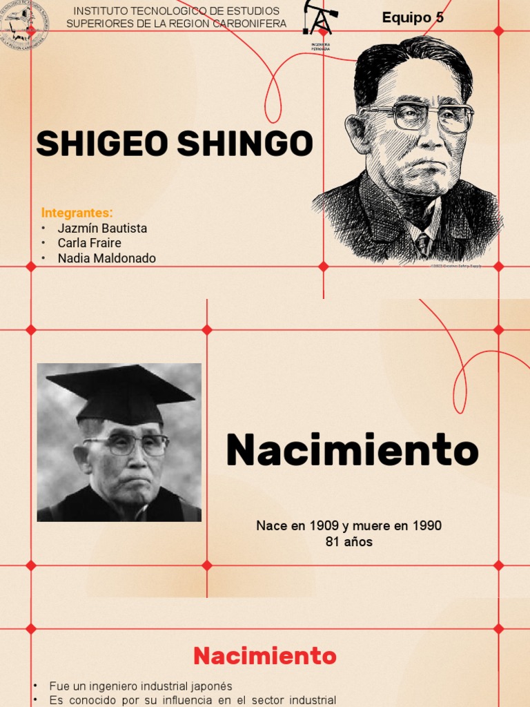 Shigeo Shingo Presentacion | PDF | Lean Manufacturing | Sector secundario de la economía