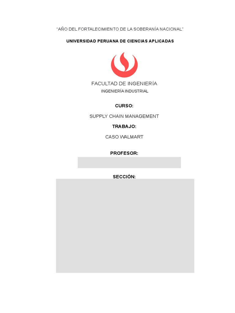 SCM - Caso Walmart - Grupo 07 - Iva2 | PDF | Walmart | Retail