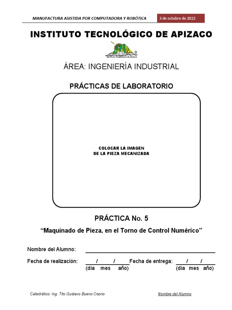 Practica No 5 Torno - CNC | PDF