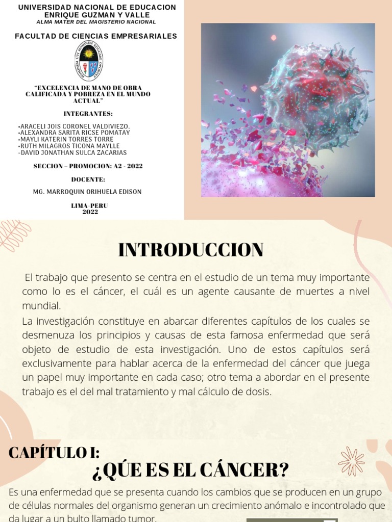 El Cancer | PDF | Cáncer | Carcinoma