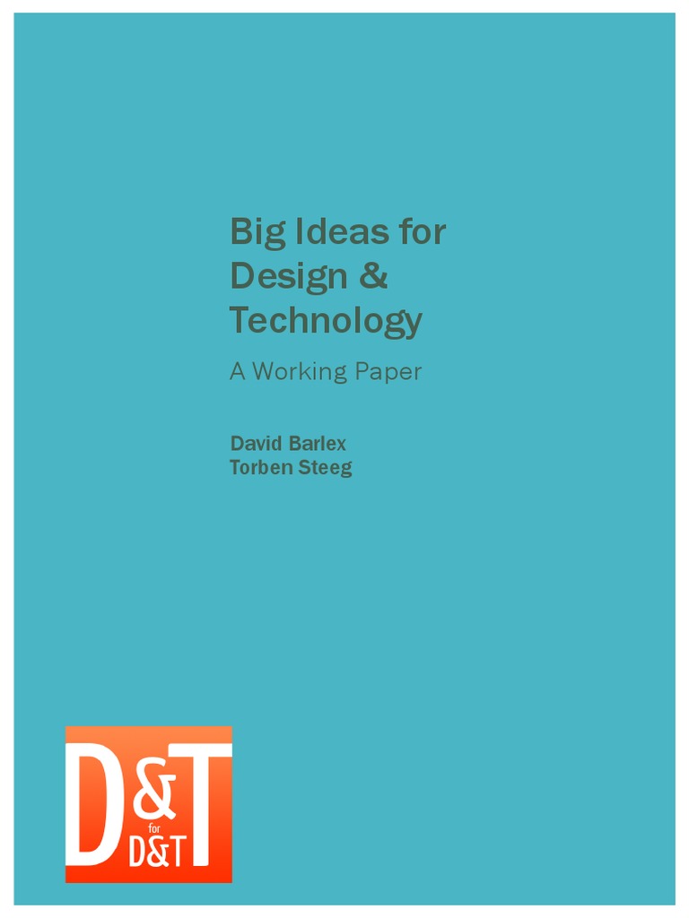 Big Ideas in Design & Technology Paper | PDF | Science | Design