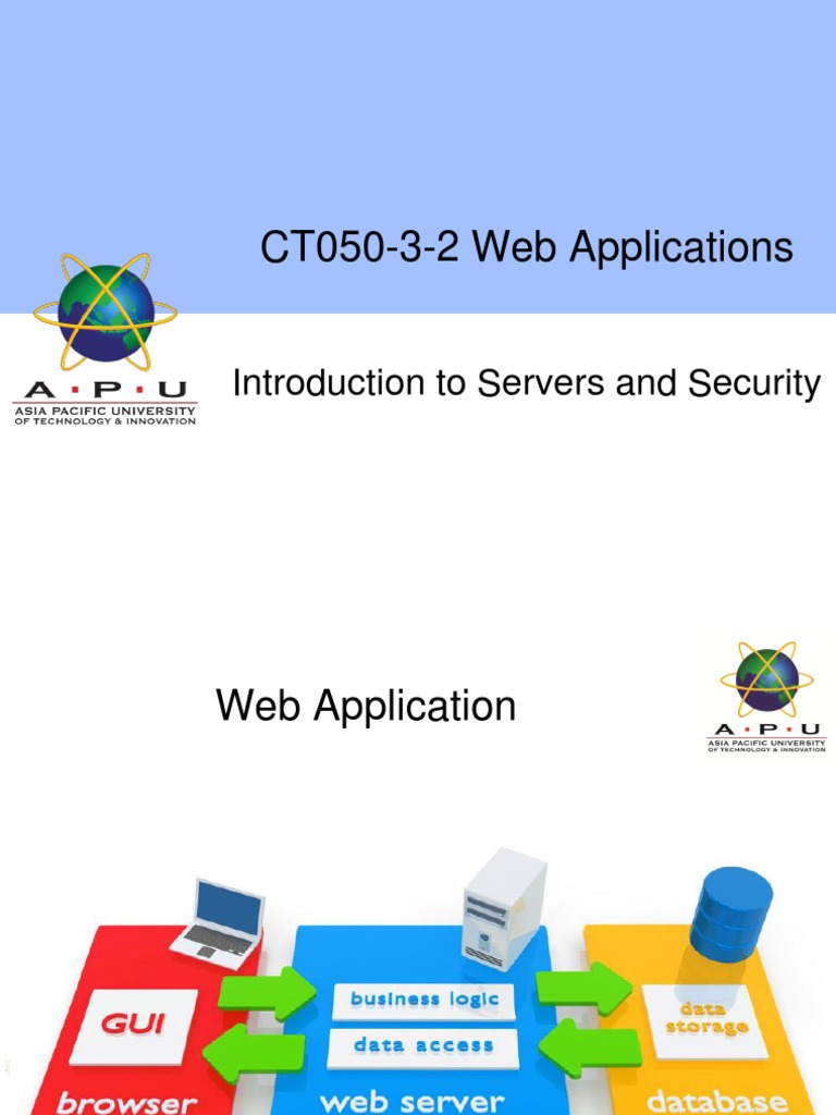 07 CT050-3-2 Introduction To Servers and Security | PDF | World Wide Web | Internet & Web