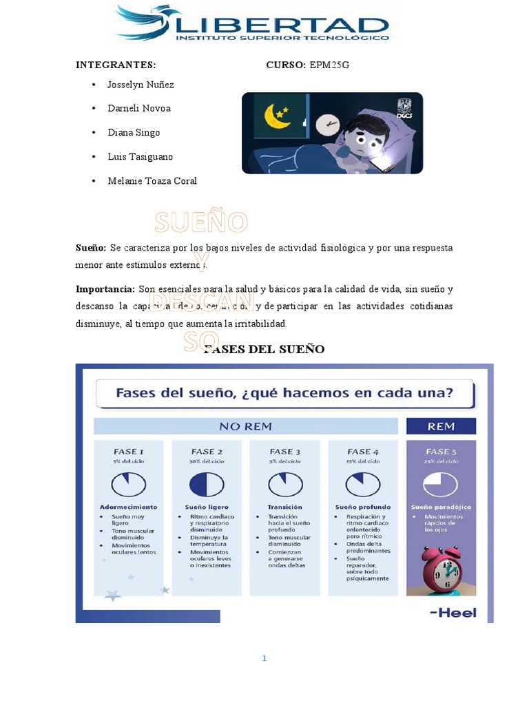 Fases y Trastornos del Sueño | PDF | Dormir | Fisiología