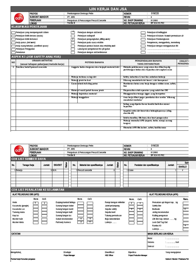 IK Dan JSA EXCEL | PDF