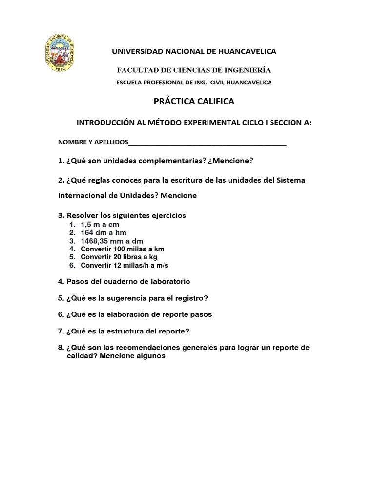 Practica Califica | PDF