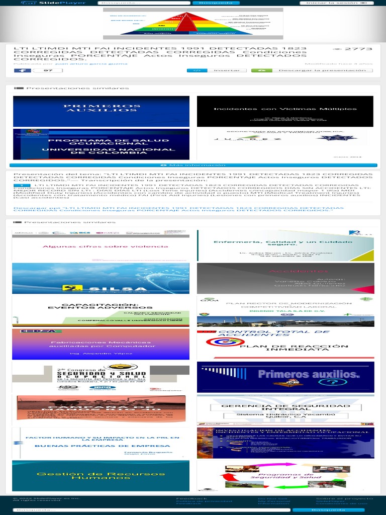 Lti Ltimdi Mti Fai Incidentes 1991 Detectadas 182 | PDF | Primeros ...