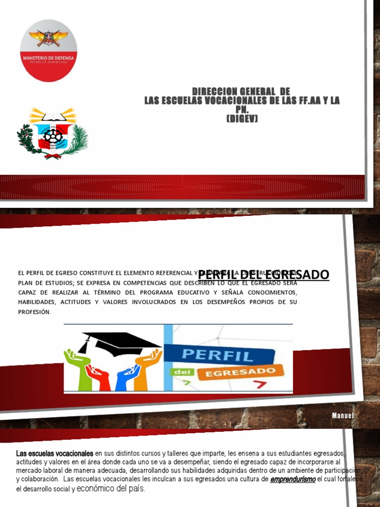 Perfil del Egresado en Escuelas Vocacionales | PDF | Libertad ...