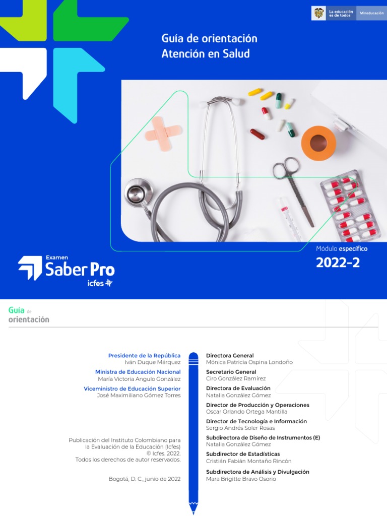 GDO Atención en Salud Saber Pro 2022-2 | PDF | Prueba (evaluación)