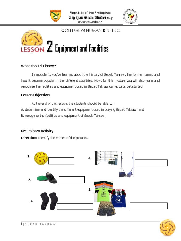 Sepak Takraw Equipment Overview | PDF | Sports