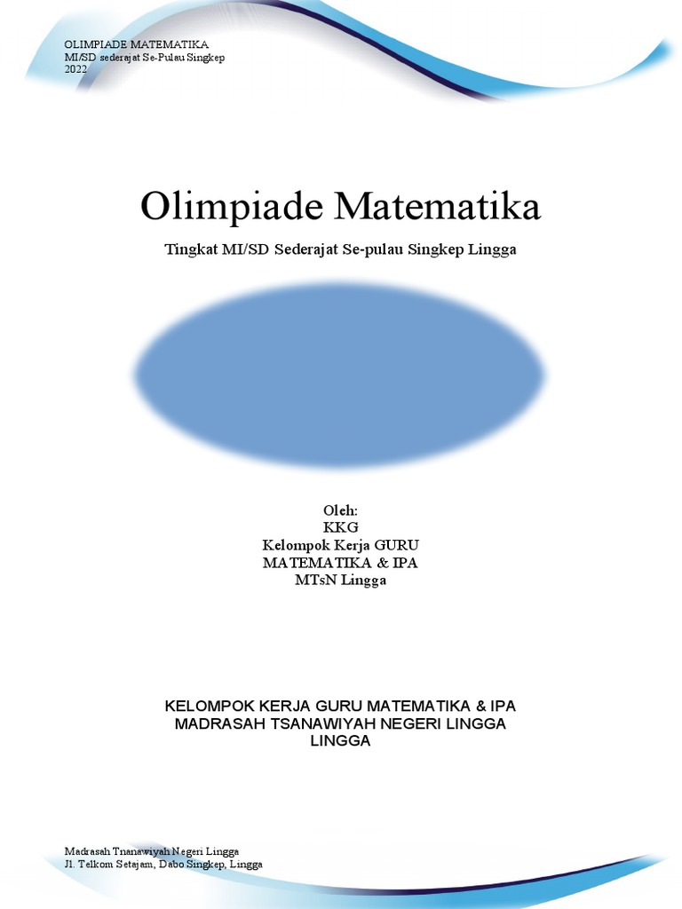 Proposal Olimpiade Matematika | PDF