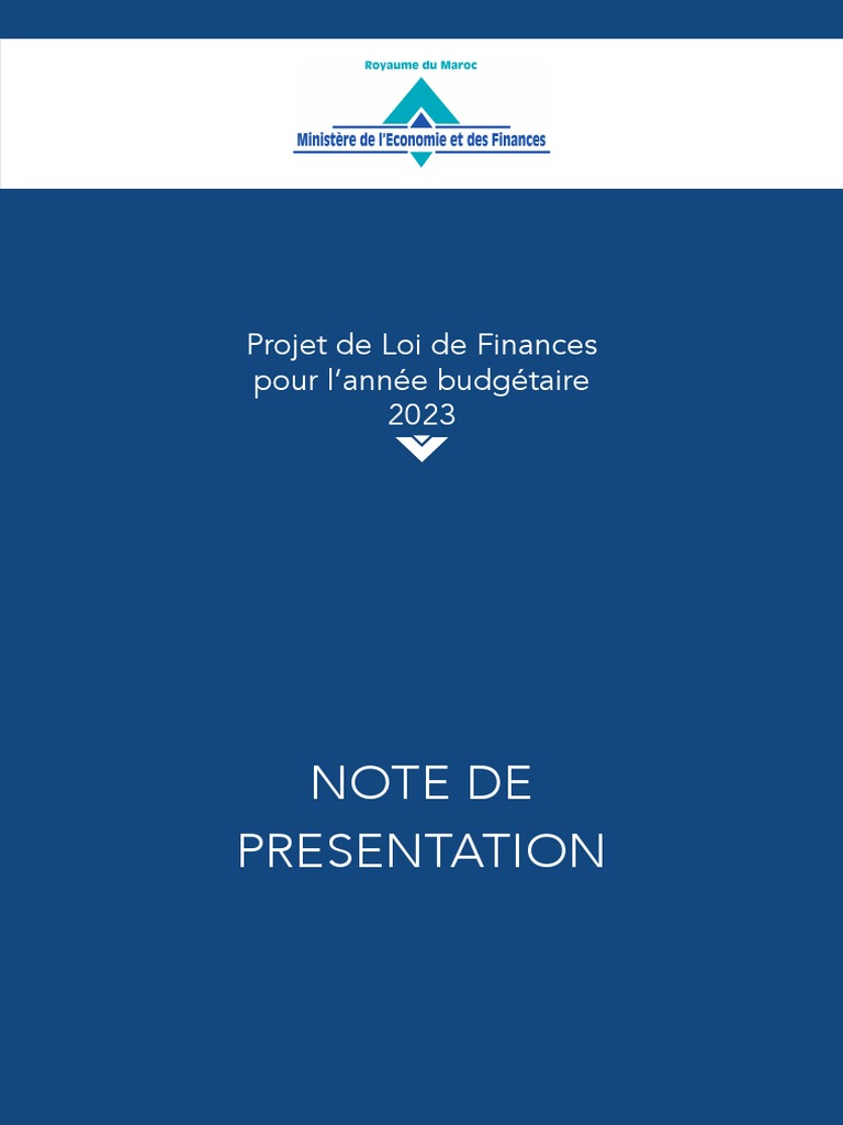 02 - Note de Présentation - FR | PDF
