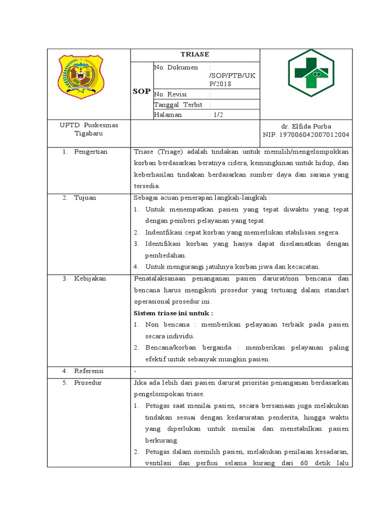 7 2 3 1-Sop-Triase | PDF