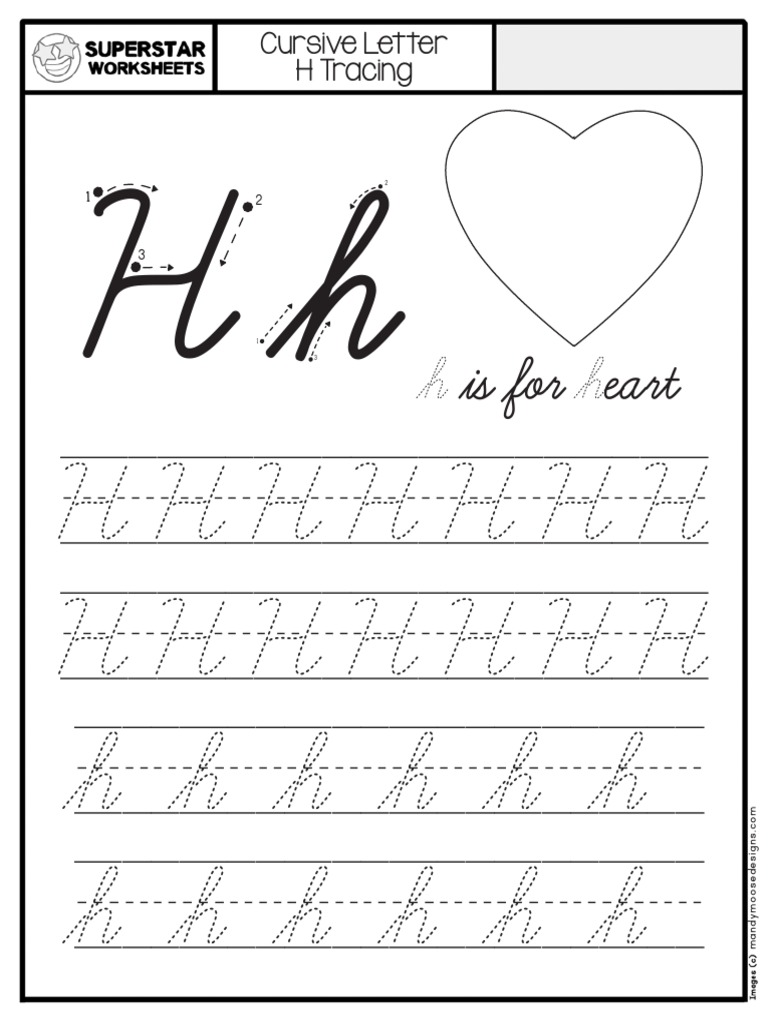Cursive Letter H | PDF