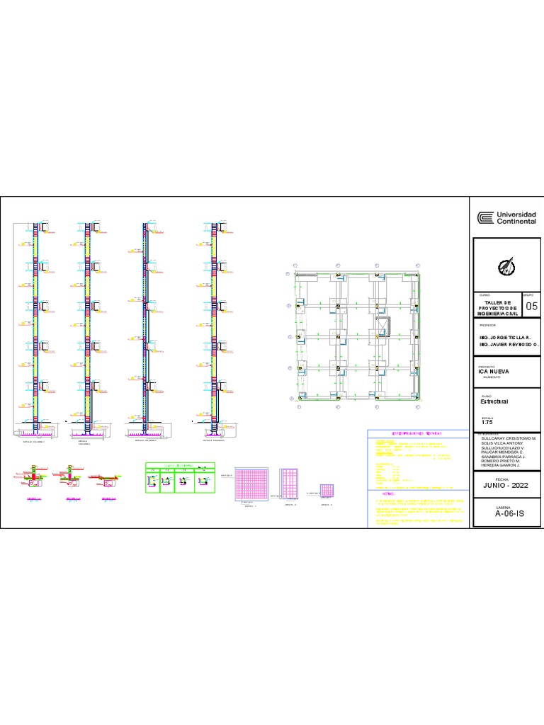 PLANO ESTRUCTURAL ICA NUEVA-Model | PDF